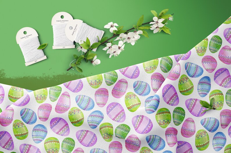 Easter Bunnies Digital Paper, Rainbow Seamless Pattern File, Easter ...