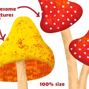 Forest Mushroom Png Clipart, Fall Autumn Leaves Berries Clip Art File ...