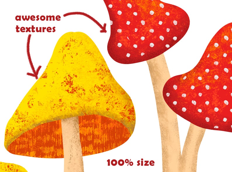 Forest Mushroom Png Clipart Fall Autumn Leaves Berries Clip - Etsy