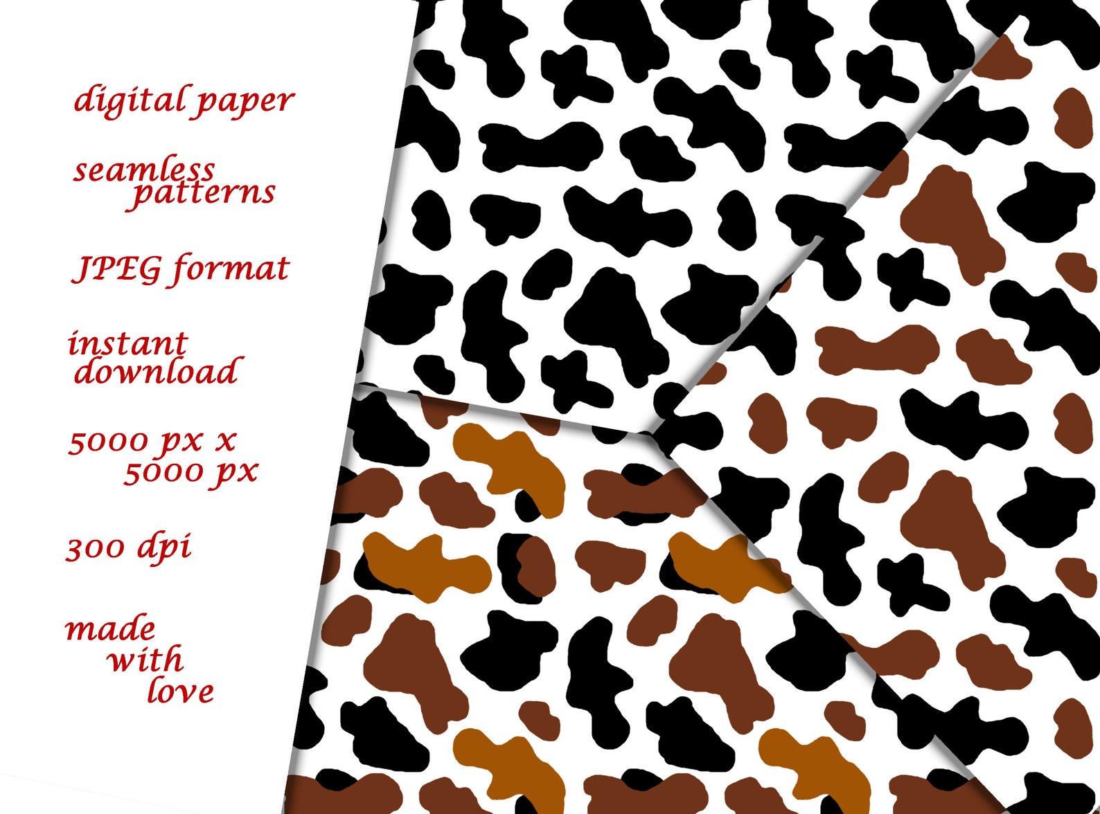 Sunflower cow digital paper Cow girl seamless pattern files | Etsy