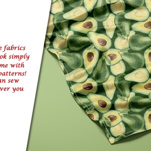 Avocado Digital Paper, Summer Digital Paper, Fruit Seamless Pattern ...