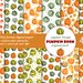 Pumpkin Digital Paper, Fall Seamless Pattern Files, Halloween ...