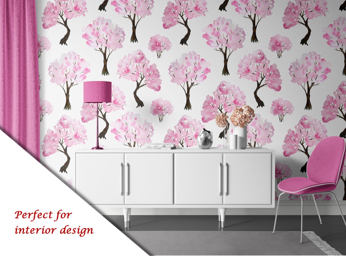 Sakura Digital Paper / Floral Spring Digital Paper / Cherry - Etsy