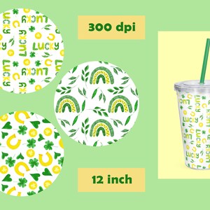 St Patricks Day Digital Paper, Spring Shamrock Seamless Pattern File ...