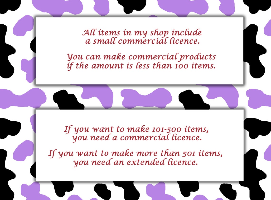 Pastel Purple Cow Print Seamless Pattern File, Pansy Digital Paper ...