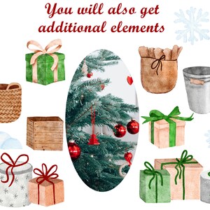 Christmas Tree PNG Clipart, Watercolor Winter Clip Art, Holiday Pine ...