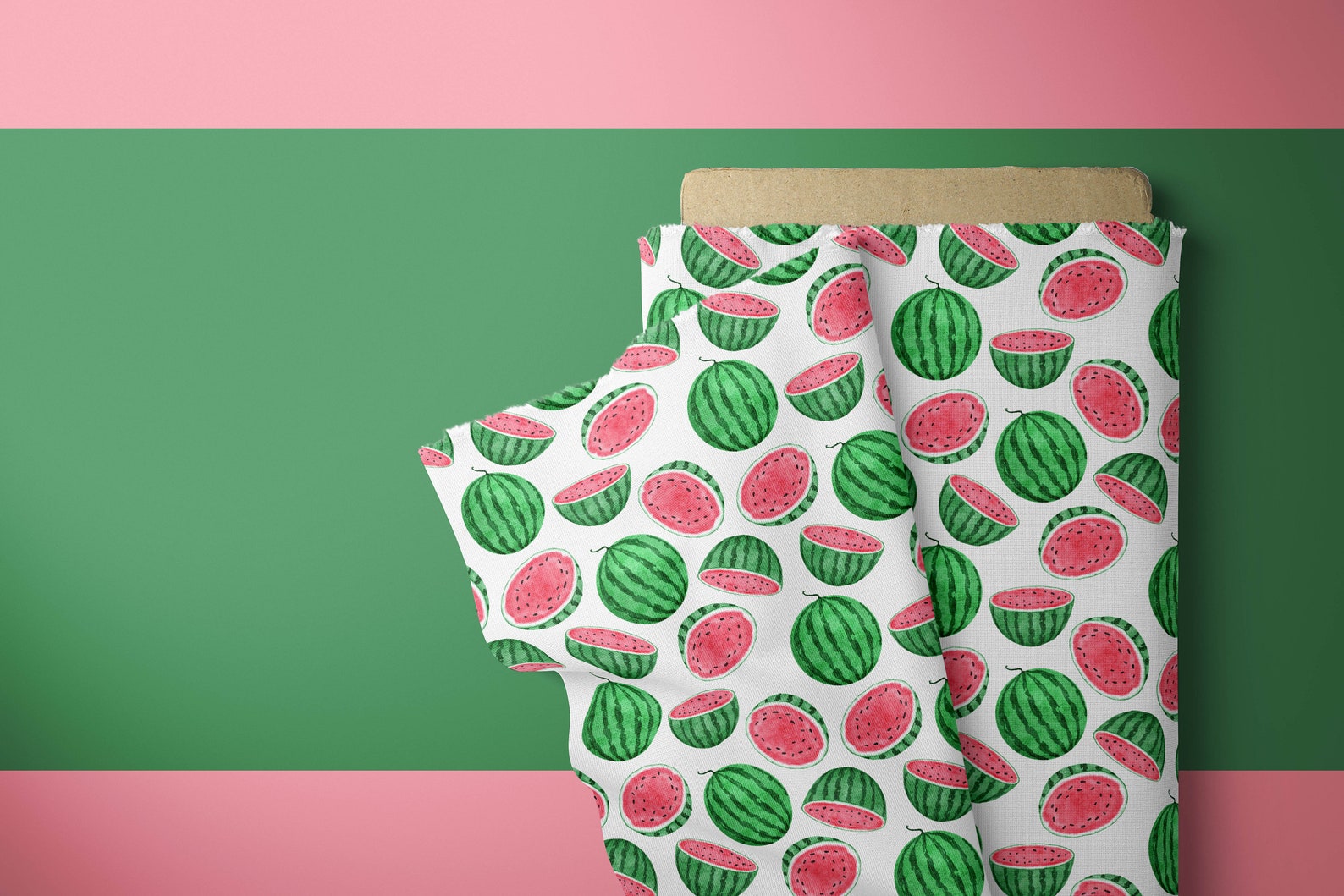 Watermelon Digital Paper Watercolor Seamless Pattern File | Etsy