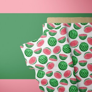 Watermelon Digital Paper, Watercolor Seamless Pattern File, Happy ...