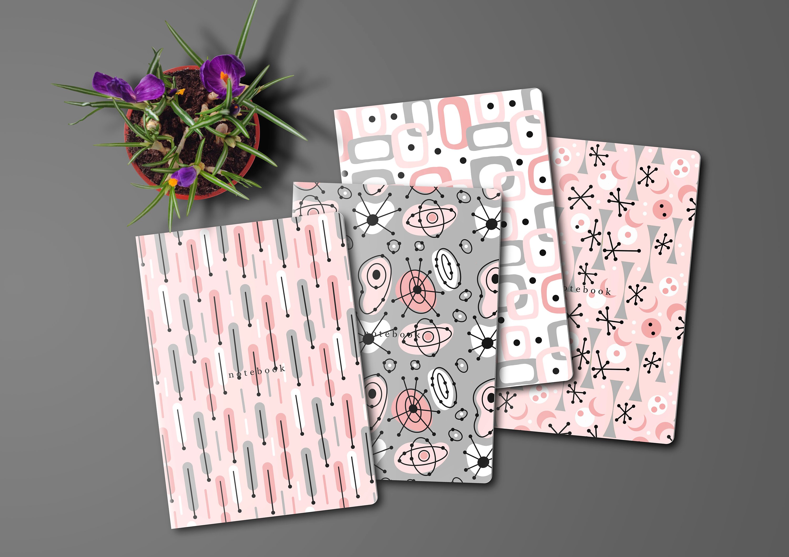 Mid Century Modern Digital Paper 50s 60s Seamless Pattern - Etsy