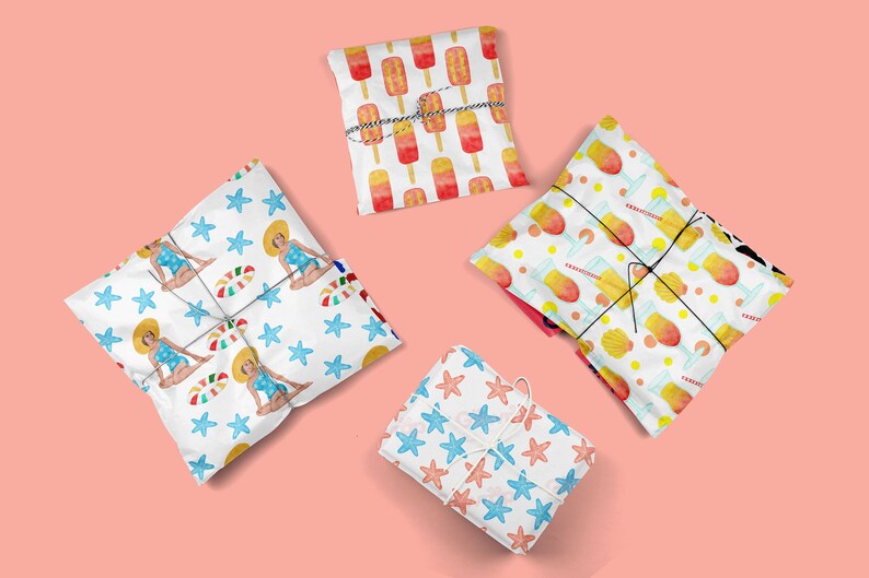 Watercolor Beach Digital Paper Summer Sea Nautical Seamless | Etsy