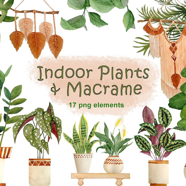 Macrame Clipart - Etsy