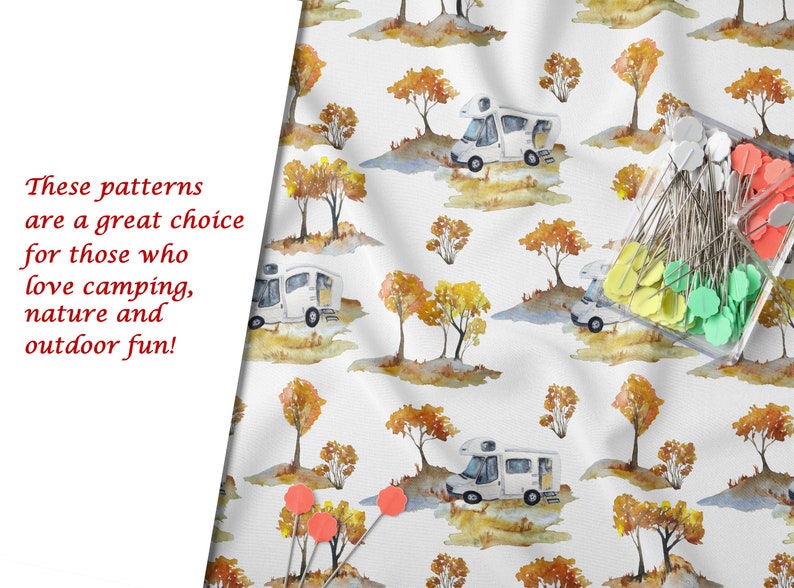 Fall Landscape Mountain Digital Paper Camping Digital Paper - Etsy