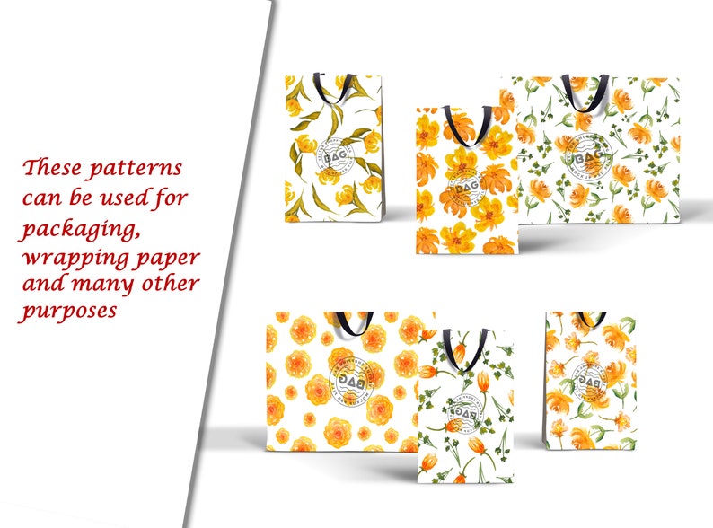 Floral Spring Digital Paper Pack / Pastel Flower Seamless | Etsy