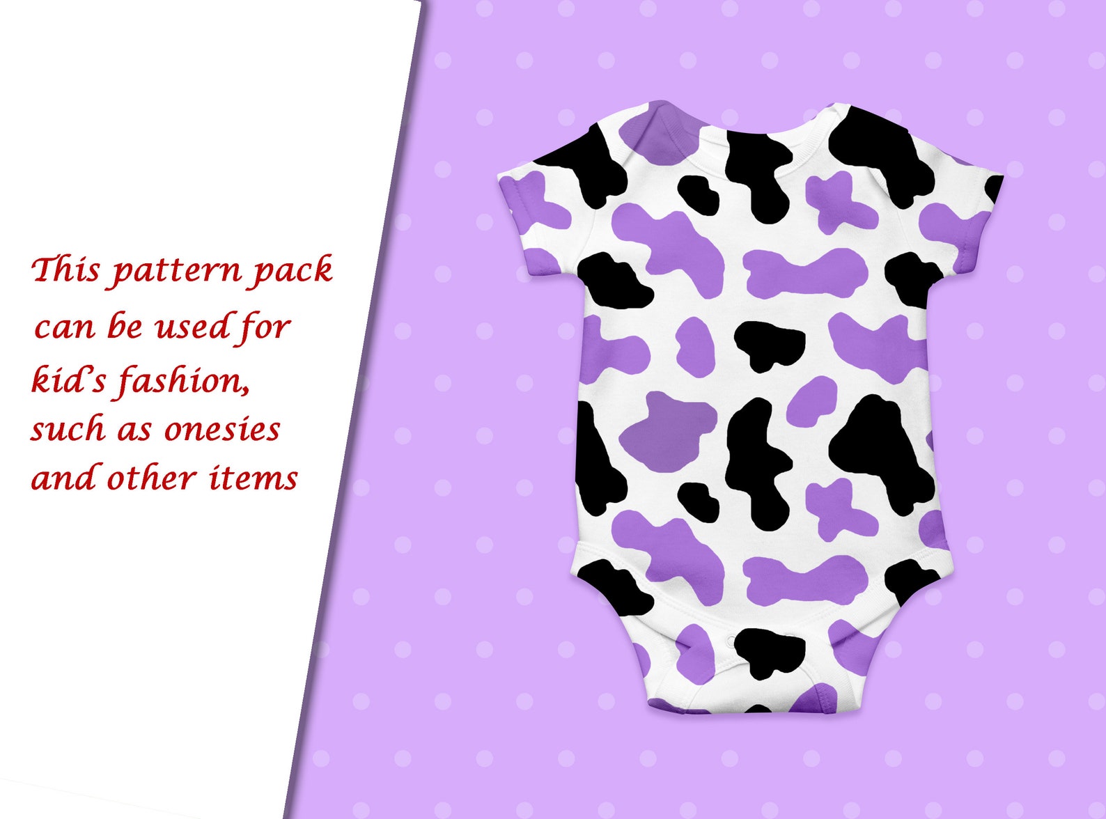 Pastel Purple Cow Print Seamless Pattern File Pansy Digital - Etsy