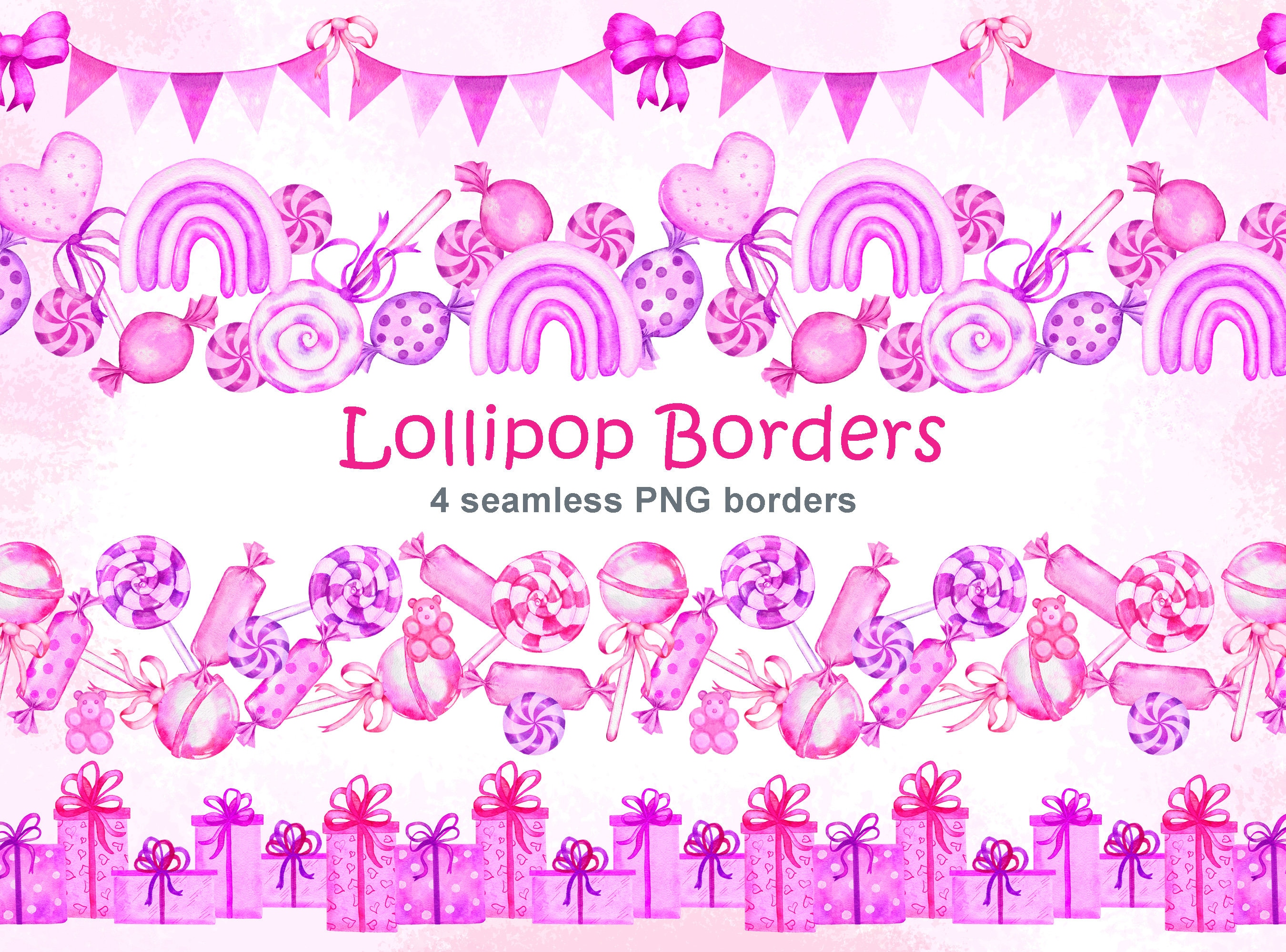 Lollipop Border Clip Art
