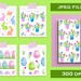 Easter Bunnies Digital Paper, Rainbow Seamless Pattern File, Easter ...