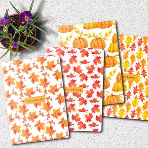 Thanksgiving Digital Paper, Fall Autumn Seamless Pattern File, Leaves ...