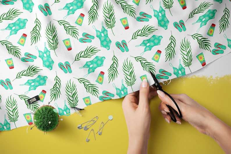 Watercolor Beach Digital Paper Summer Sea Nautical Seamless | Etsy