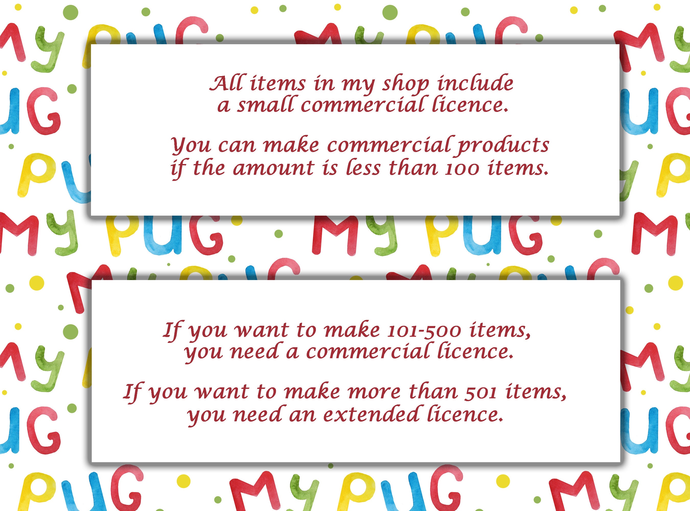 Pug digital paper / Pet dog digital paper / Kawaii seamless | Etsy