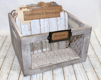 Recipe box | Etsy