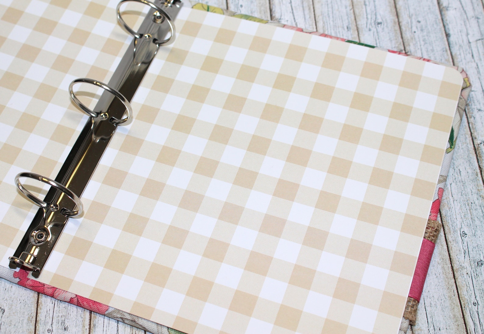 3 Ring Binder, Personalized Binder, Personalized Planner, Pink Floral ...