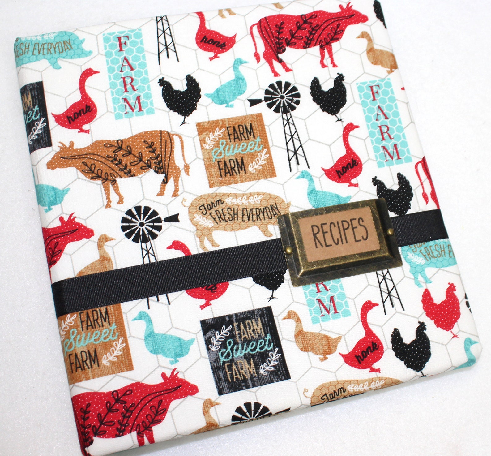 Farmhouse Recipe Binder, Recipe Dividers, Personalized Cookbook, Blank ...