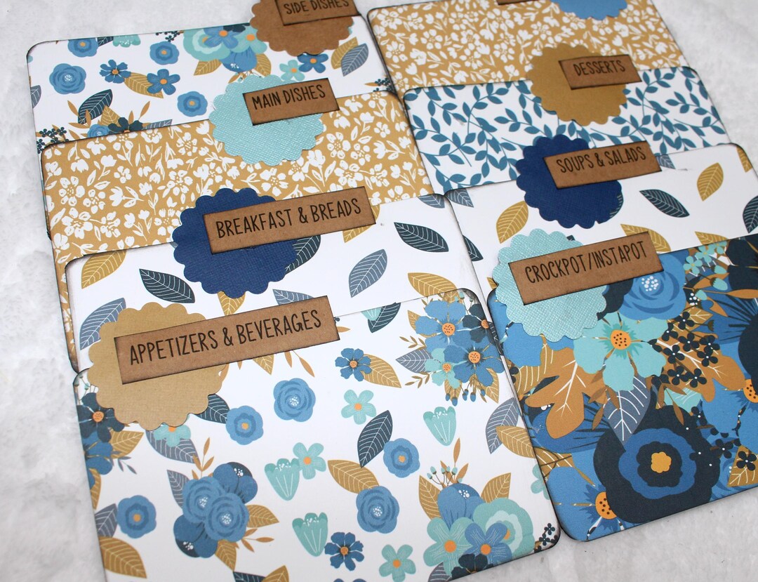 Chicken Recipe Dividers, Recipe Card Dividers, 4 X 6 Recipe Box ...