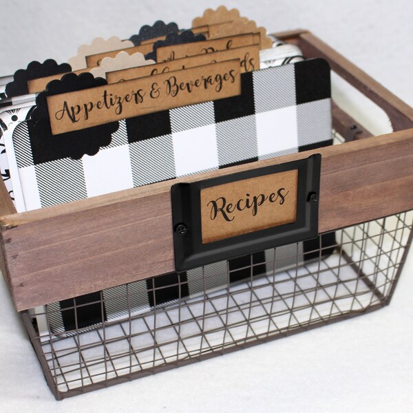 Rustic Recipe Box - Etsy