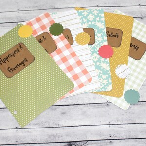 Recipe Book, Recipe Binder With Recipe Dividers, Cute, Cottagecore ...