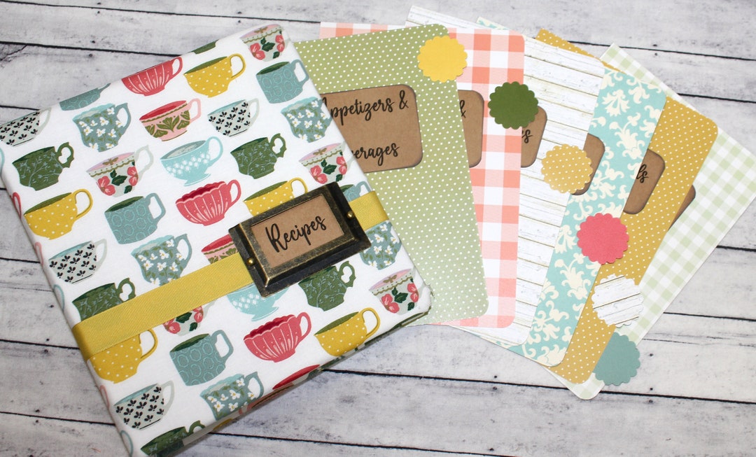 Recipe Book, Recipe Binder With Recipe Dividers, Cute, Cottagecore ...