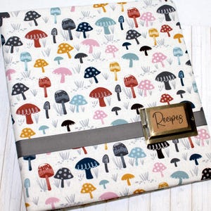 Recipe Binder With Dividers, Blank Recipe Book, Mushroom Motif Cookbook ...