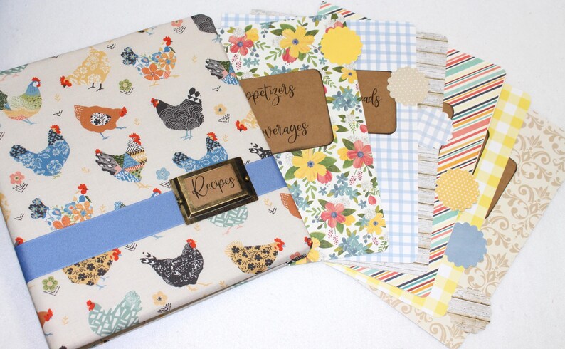 Recipe Binder With Dividers, 3 Ring Recipe Binder, Custom Recipe ...