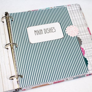 Recipe Binder, 3 Ring Recipe Binder, Personalized Recipe Book, Blank ...