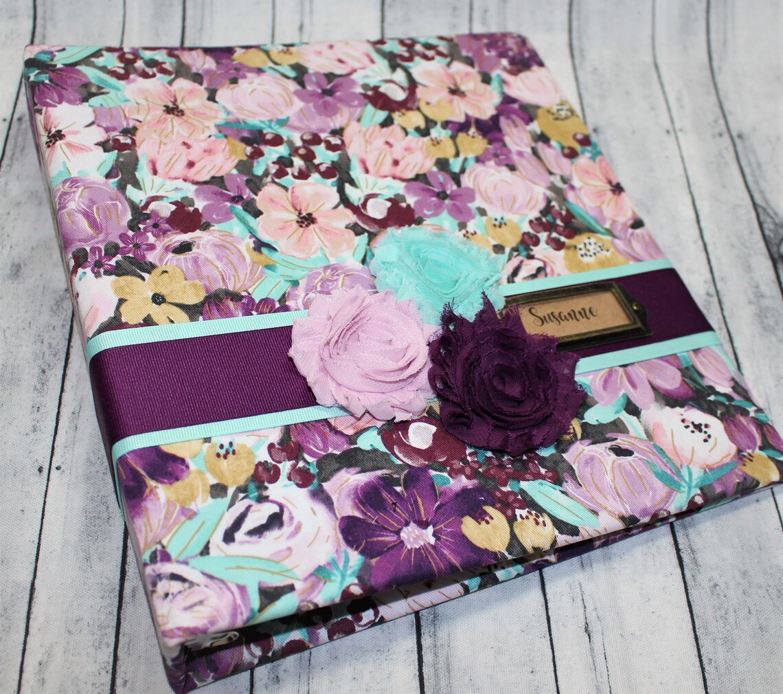 Personalized binder 3 Ring Notebook planner binder | Etsy