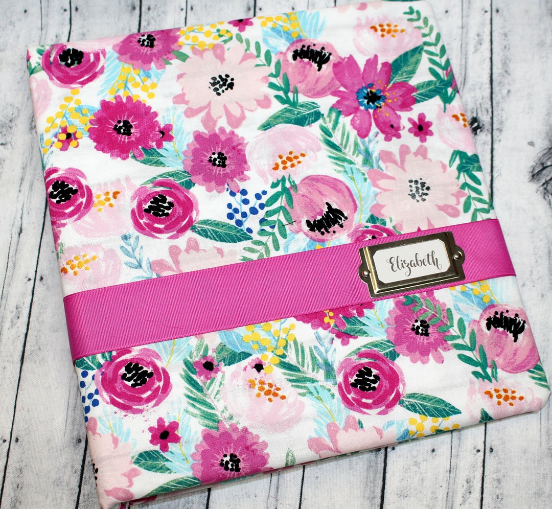 Personalized Binder, 3 Ring Binder, Pink Floral Binder, Home Management ...