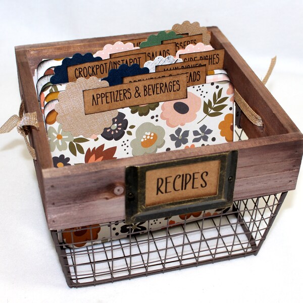 Rustic Recipe Box - Etsy