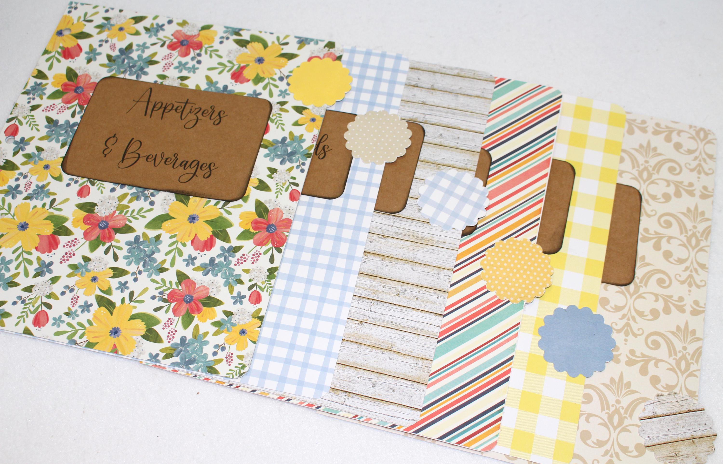 Recipe Binder With Dividers, 3 Ring Recipe Binder, Custom Recipe ...