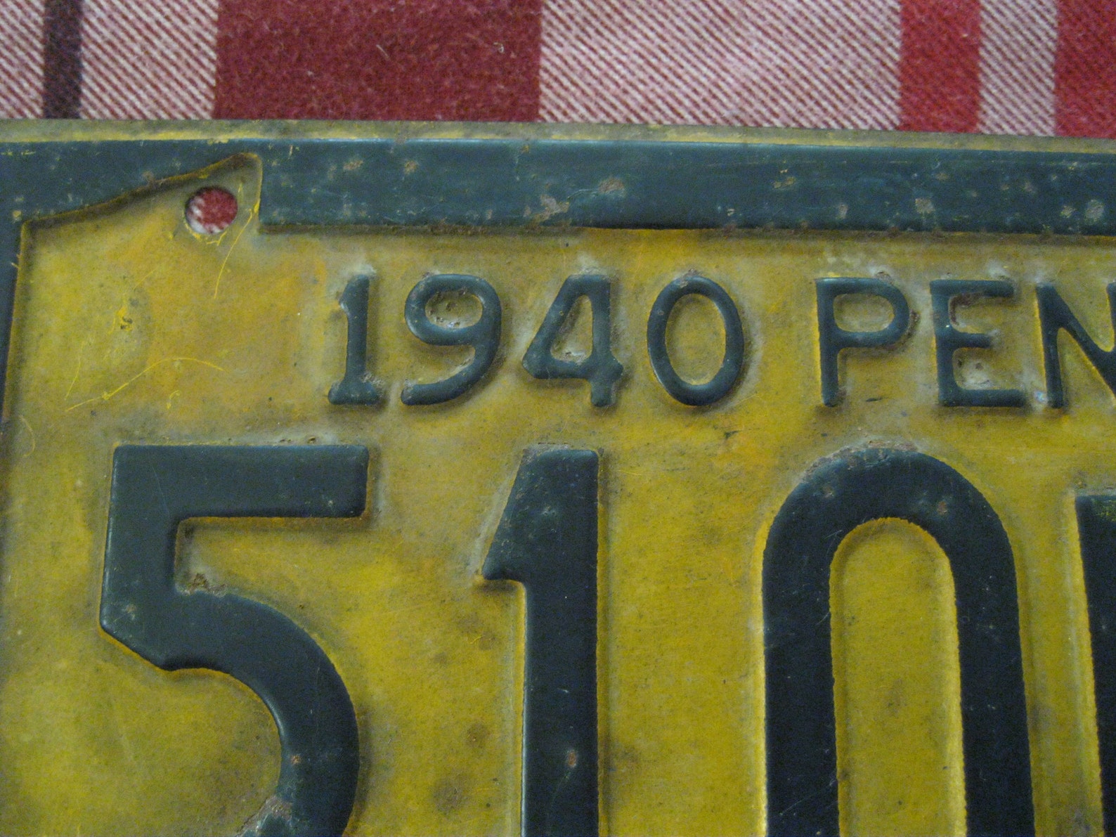 Antique License Plate-vintage Car Plate-1940 PA Plate-1940 License ...