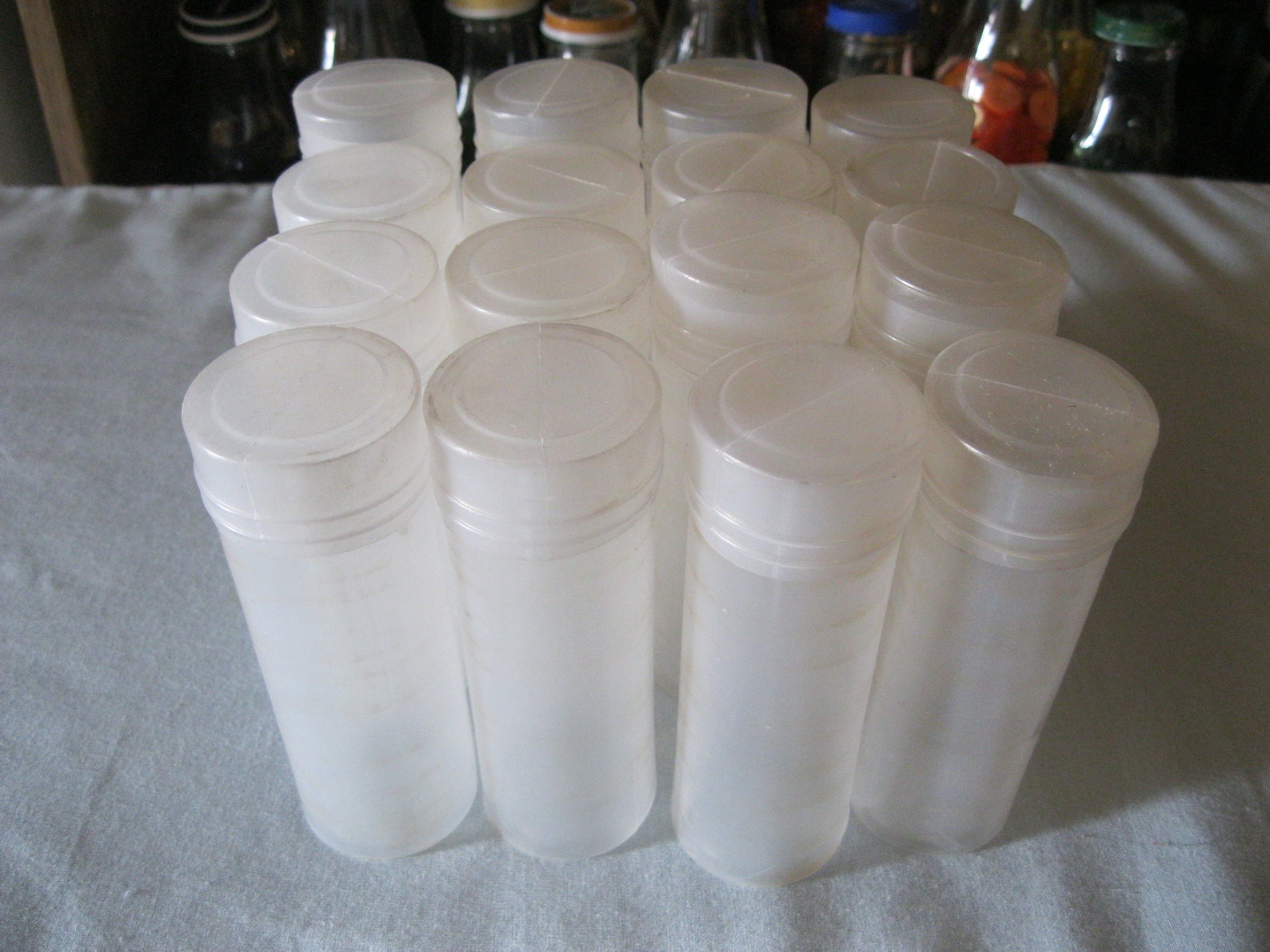 16 Storage Containers-empty Plastic Storage Tubes-storage Containers ...
