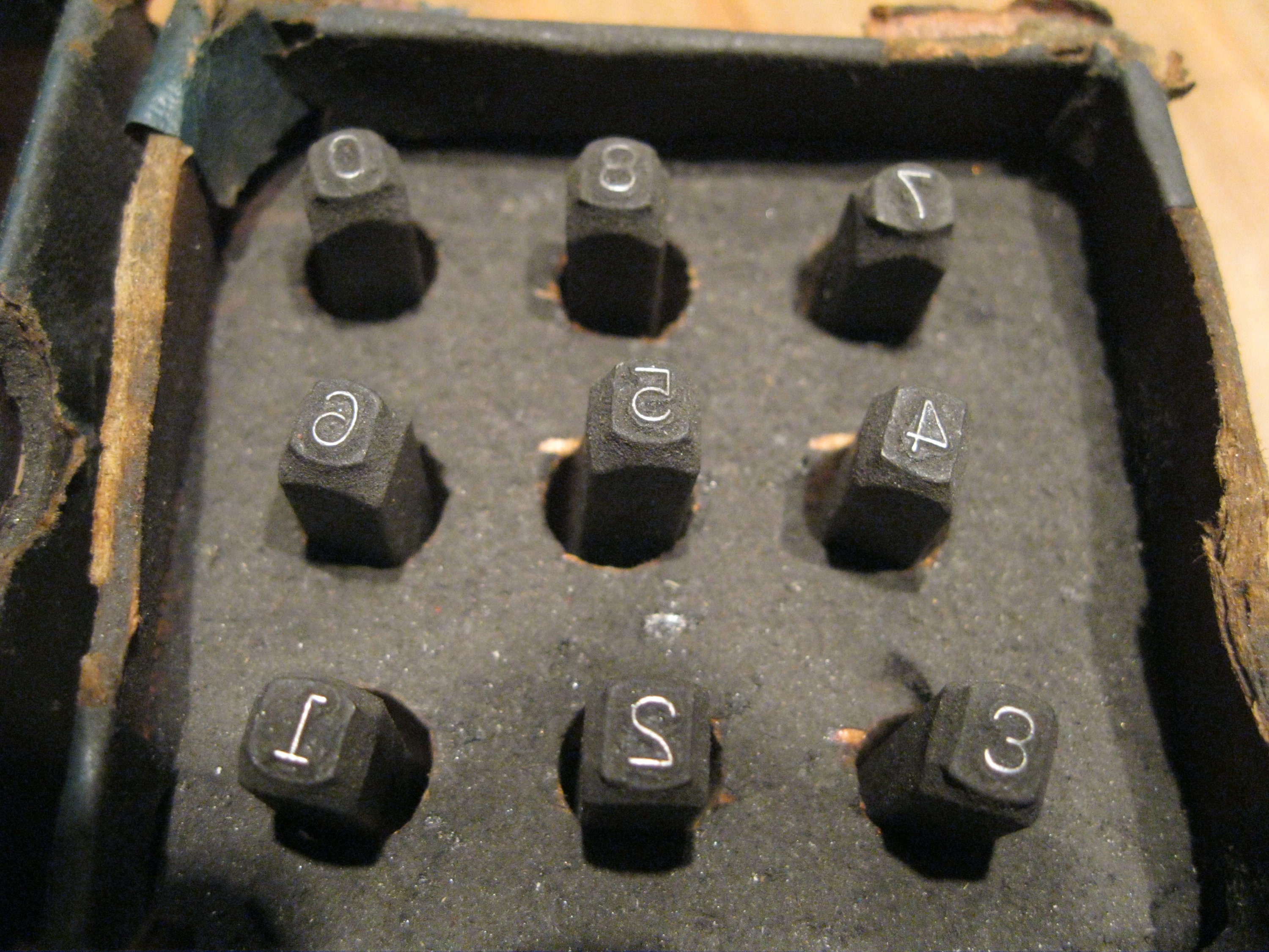 Number Punch 1/4 Inch Steel Die Number Punch Set-steel Number Stamp ...
