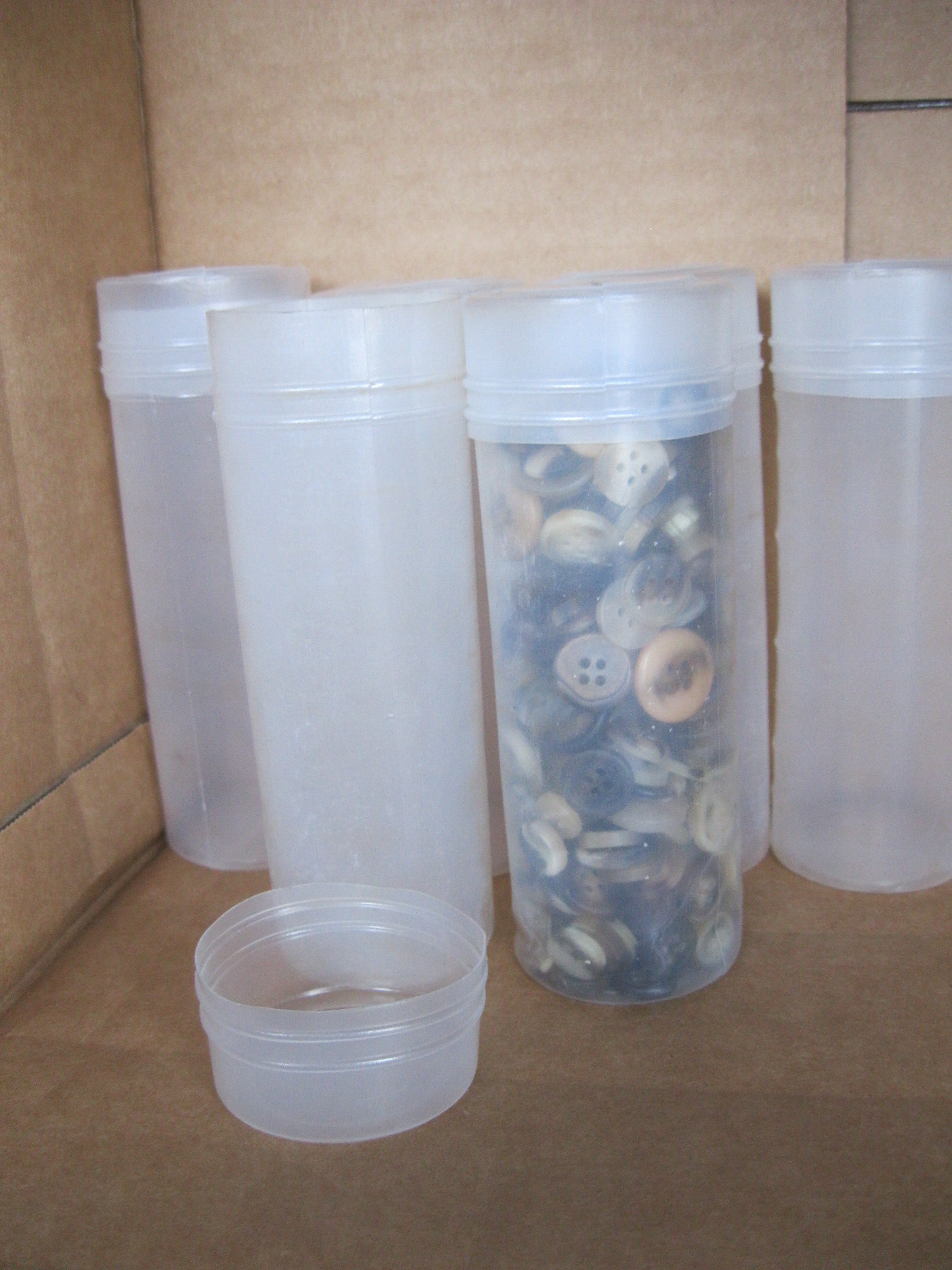 16 Storage Containers-empty Plastic Storage Tubes-storage Containers ...
