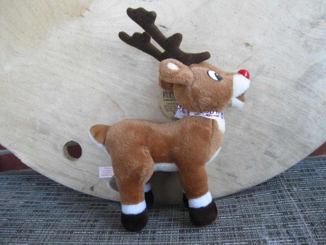 Rudolph Stuffed Plush Toys-rudolph the Red Nosed Reindeer Vintage ...