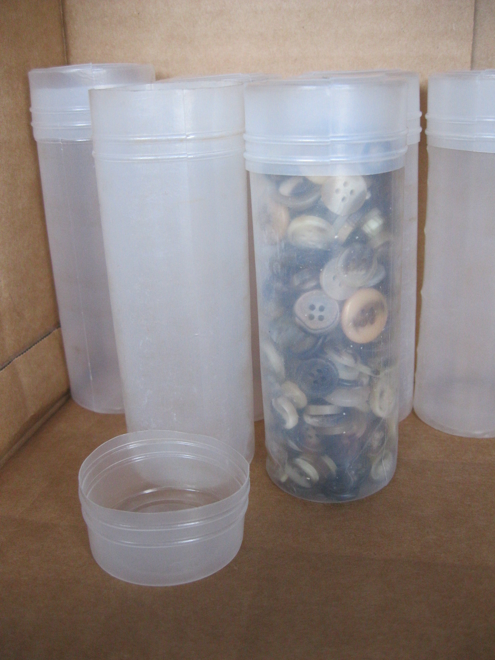 16 Storage Containers-empty Plastic Storage Tubes-storage Containers ...