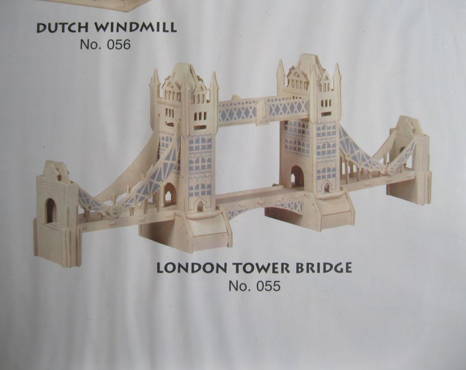 London Tower Bridge Puzzle-balsa Wood-historical Landmark Model Kit ...