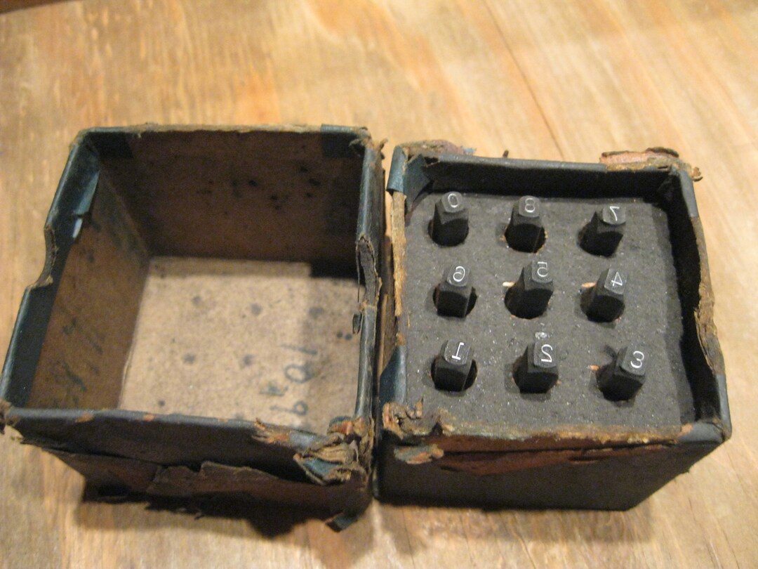 Number Punch 1/4 Inch Steel Die Number Punch Set-steel Number Stamp ...