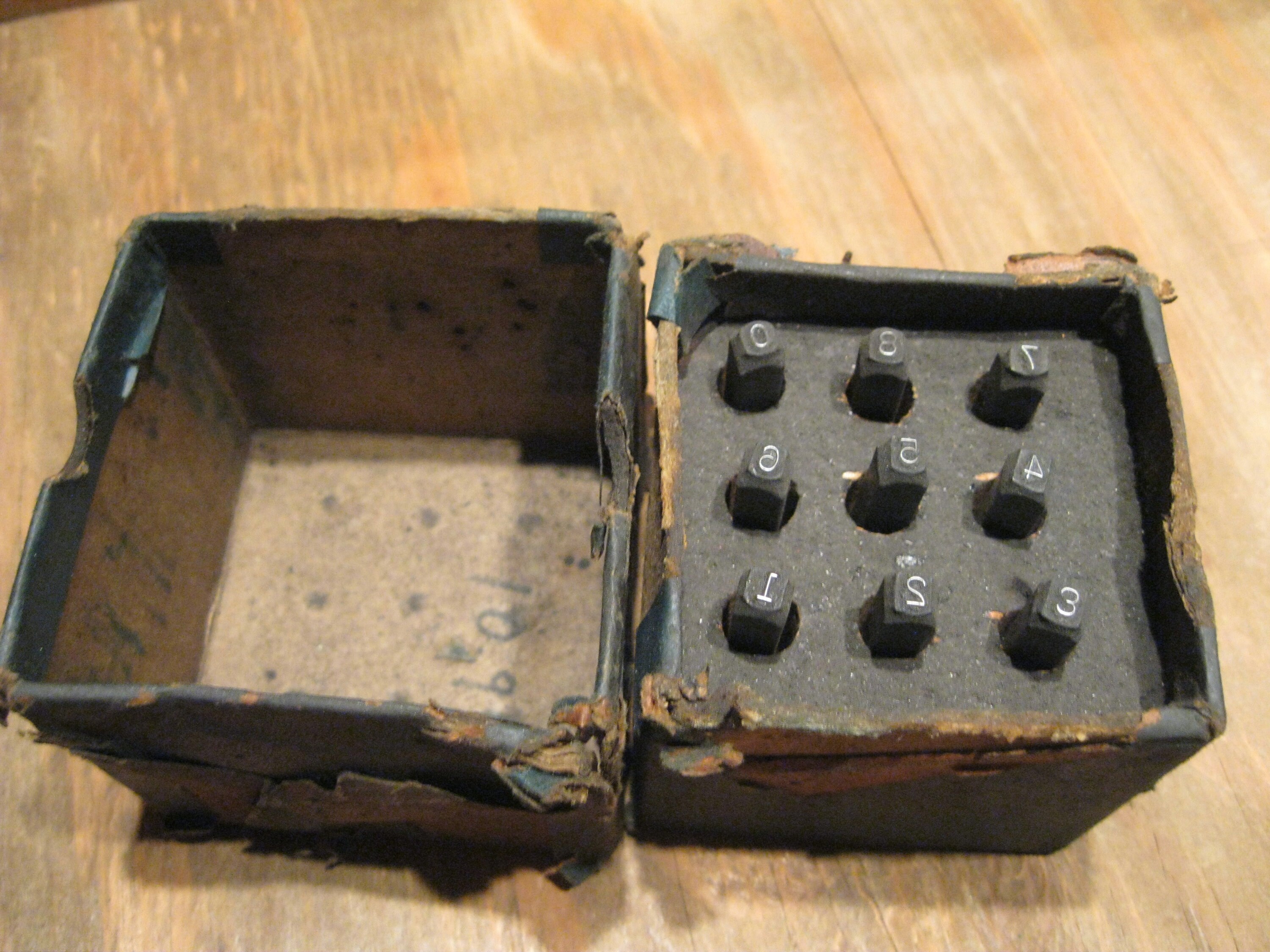 Number Punch 1/4 Inch Steel Die Number Punch Set-steel Number Stamp ...