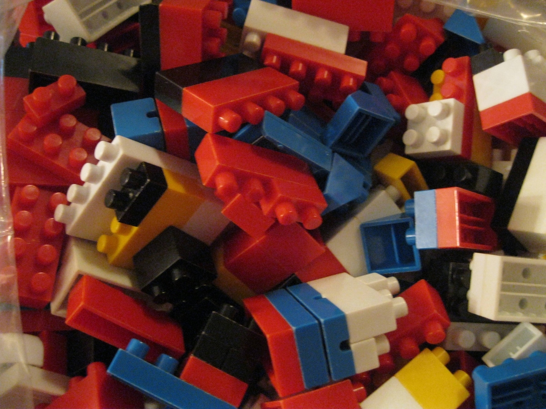 Vintage Loc Blocs-3 Pounds Toy Loc Blocs-interlocking Loc Blocs-entex ...