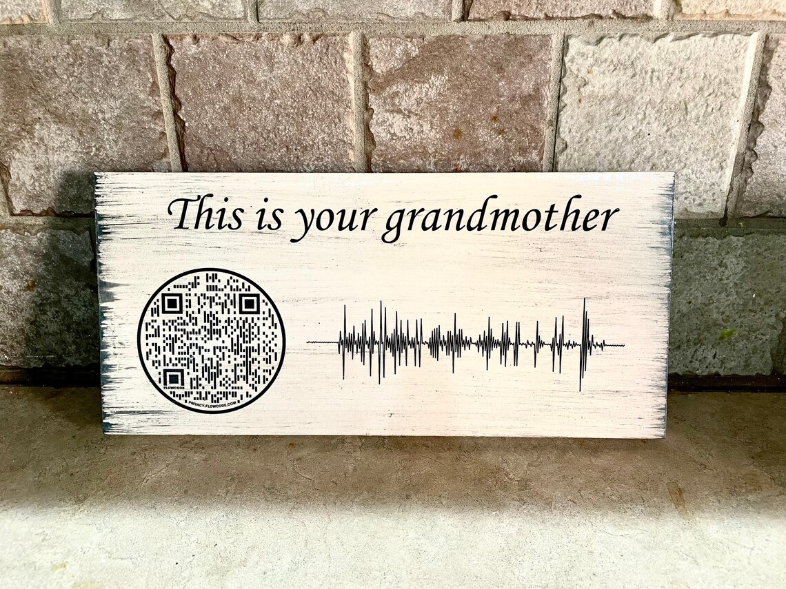 Personal Voicemail Message QR Code With Heartbeat Soundwave. - Etsy