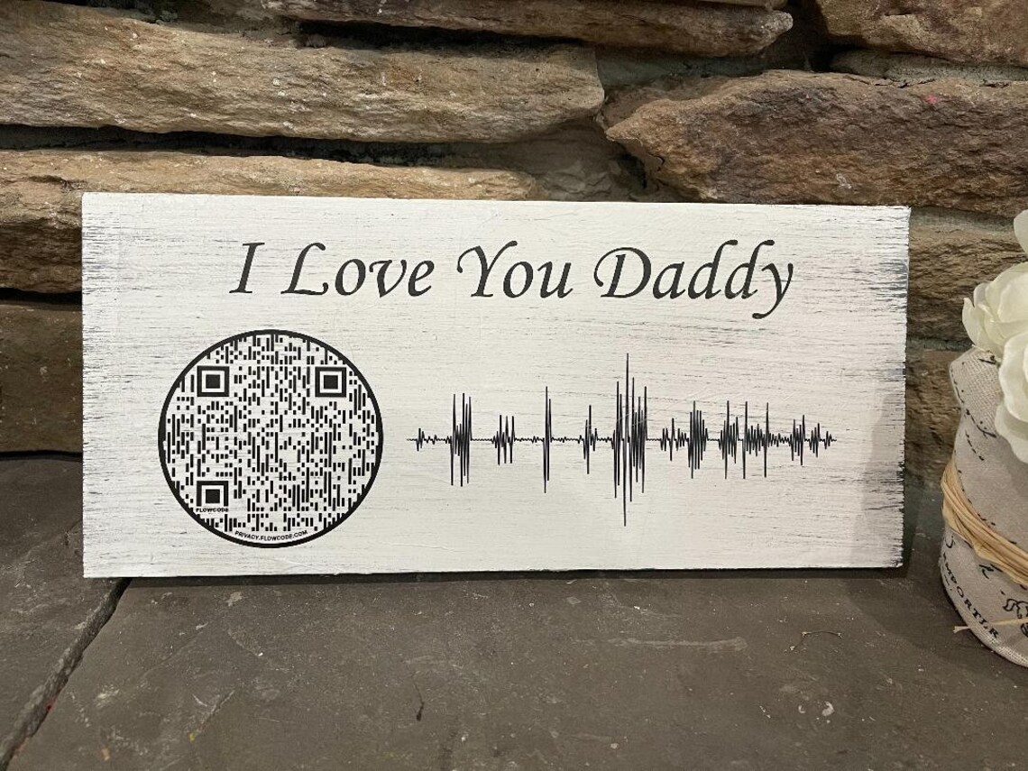 Personal Voicemail Message QR Code With Heartbeat Soundwave. - Etsy