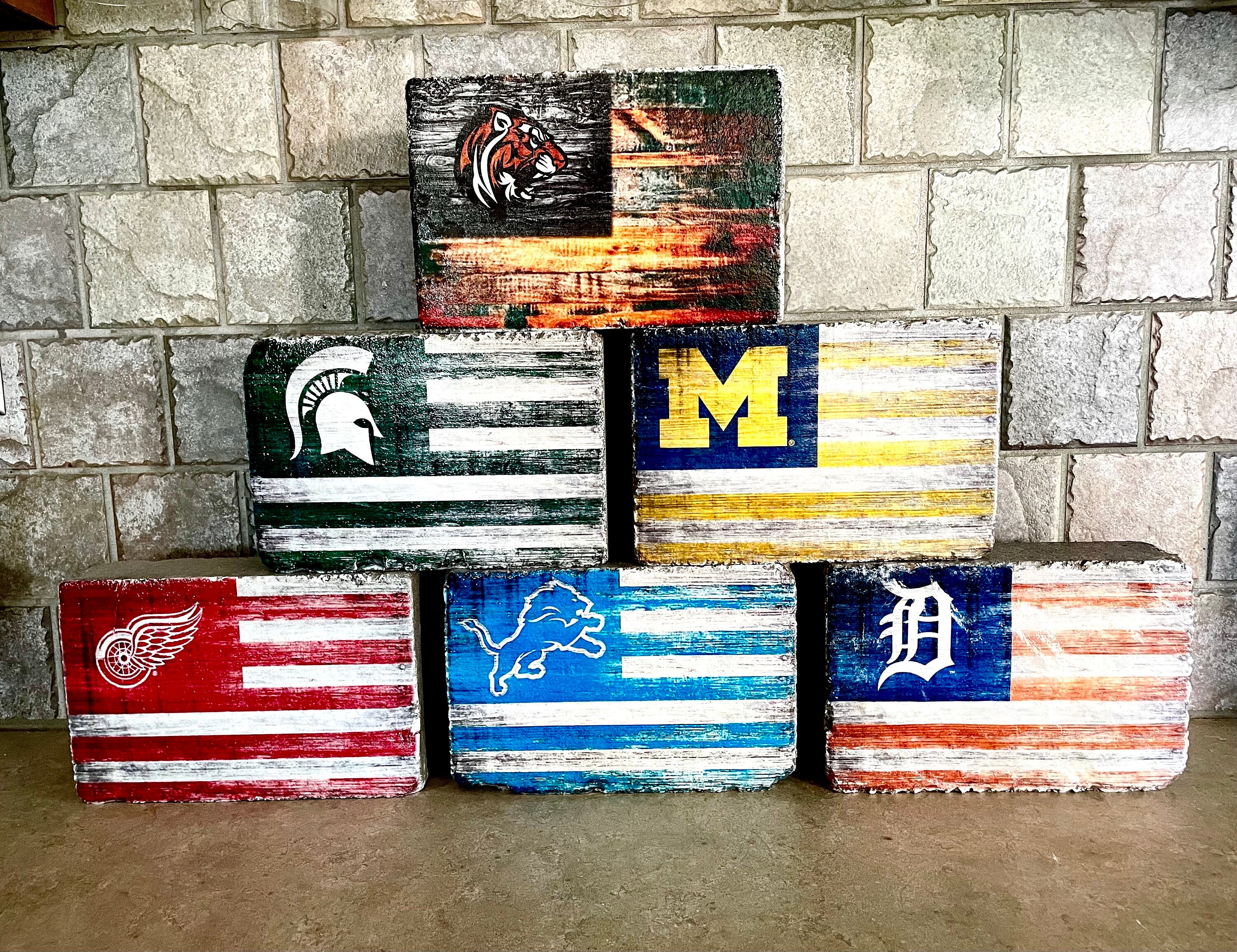Detroit Lions Garden Stone. Outdoor Patio Stone, Bar/mancave Decor ...